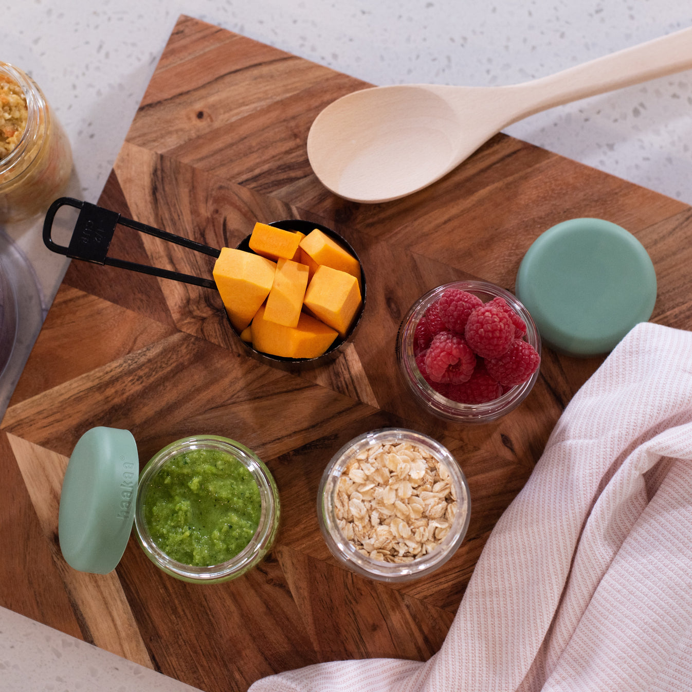 Airtight Silicone Lid Glass Jar Set – Haakaa