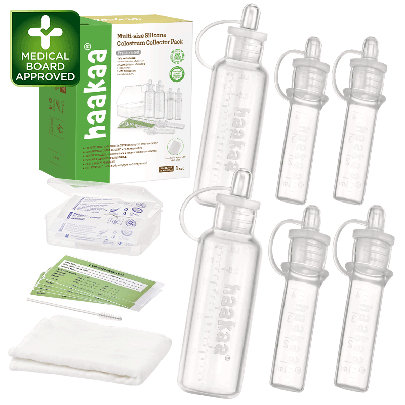 Silicone Colostrum Collector Set (Pre-sterilised) – Haakaa