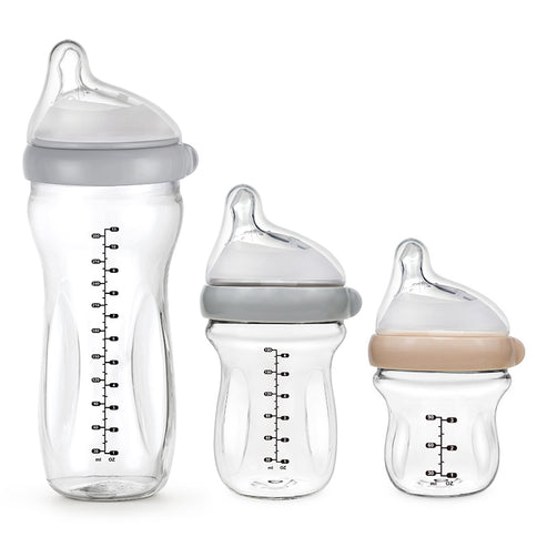 Generation 3 Glass Baby Bottle (120ml | 180ml | 300ml) – Haakaa
